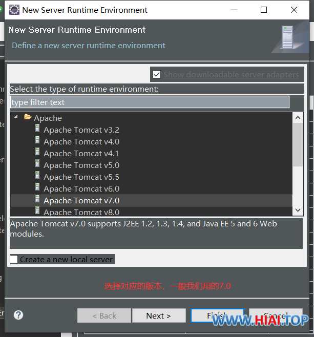 Eclipse tomcat IT 